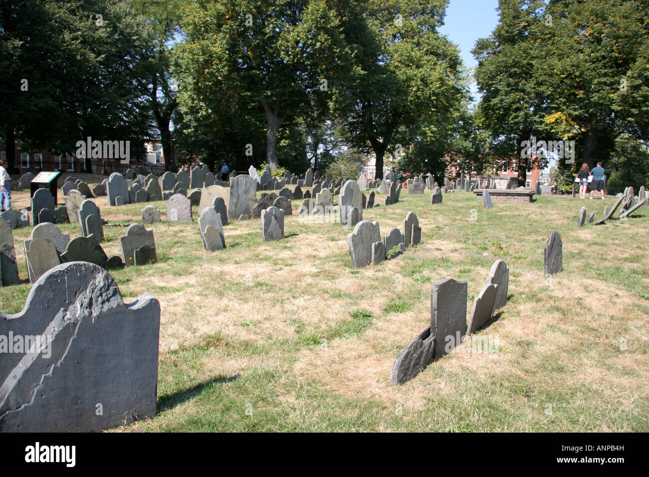 Historic graveyard Boston Massachusetts USA Stock Photo - Alamy