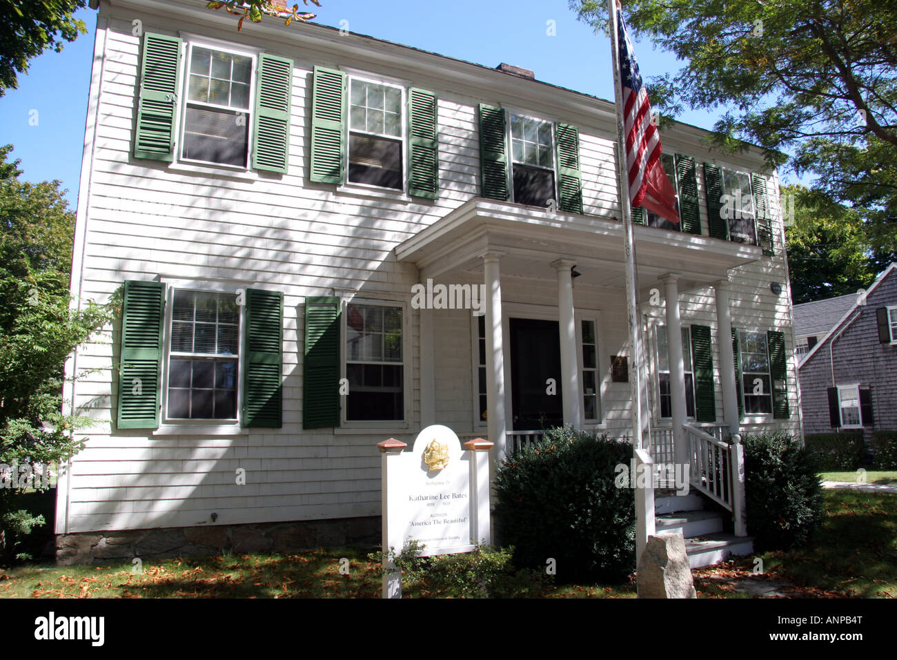 Birthplace of Katharine Lee Bates author of America The Beautiful in ...