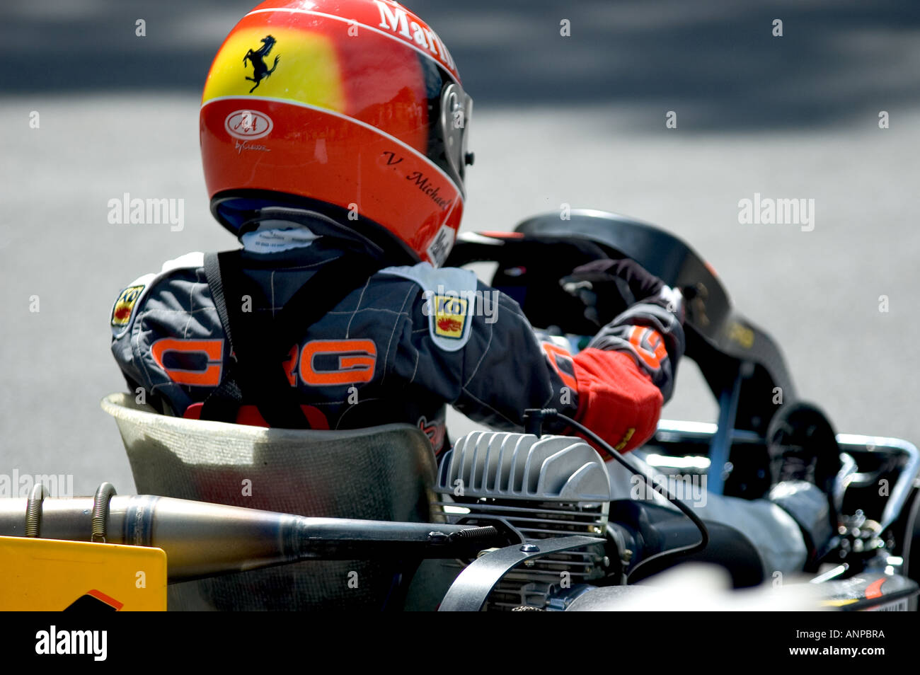Helmets go kart driver hi-res stock photography and images - Alamy