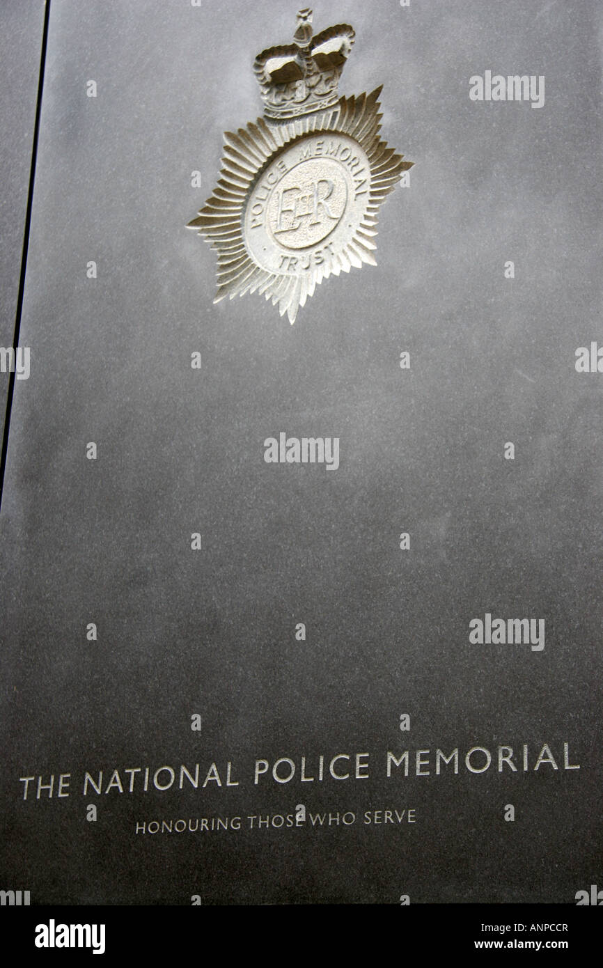 National Police Memorial in London England Stock Photo - Alamy