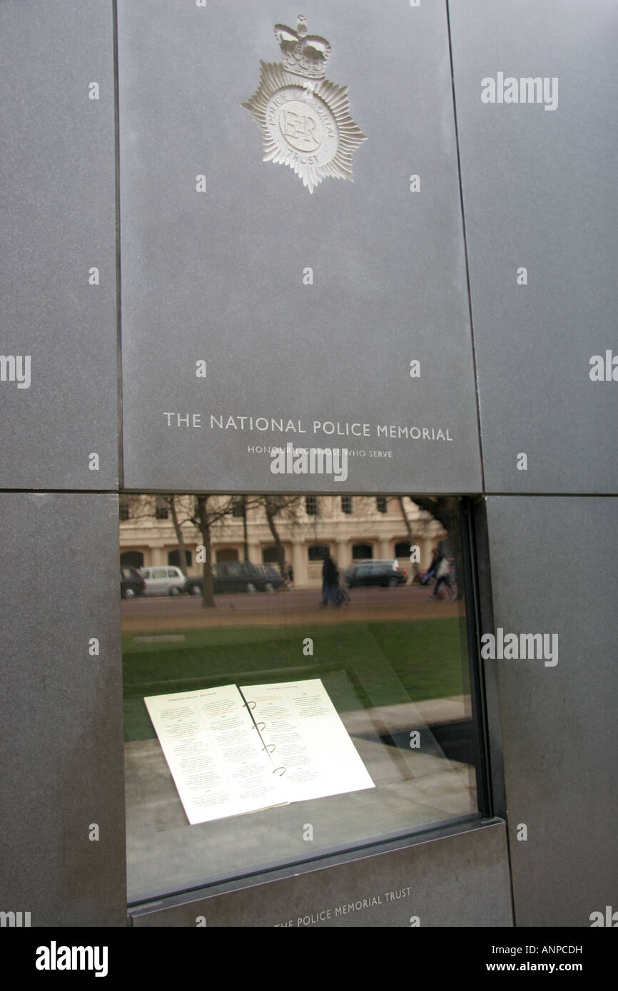 The National Police Memorial in London England Stock Photo - Alamy
