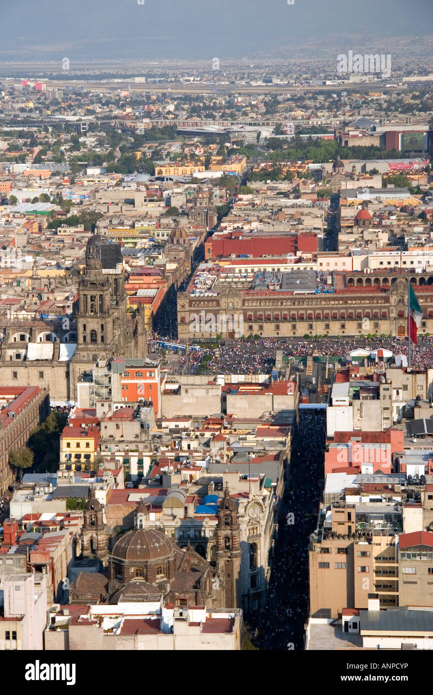 Aerial view of Mexico City Mexico Stock Photo - Alamy