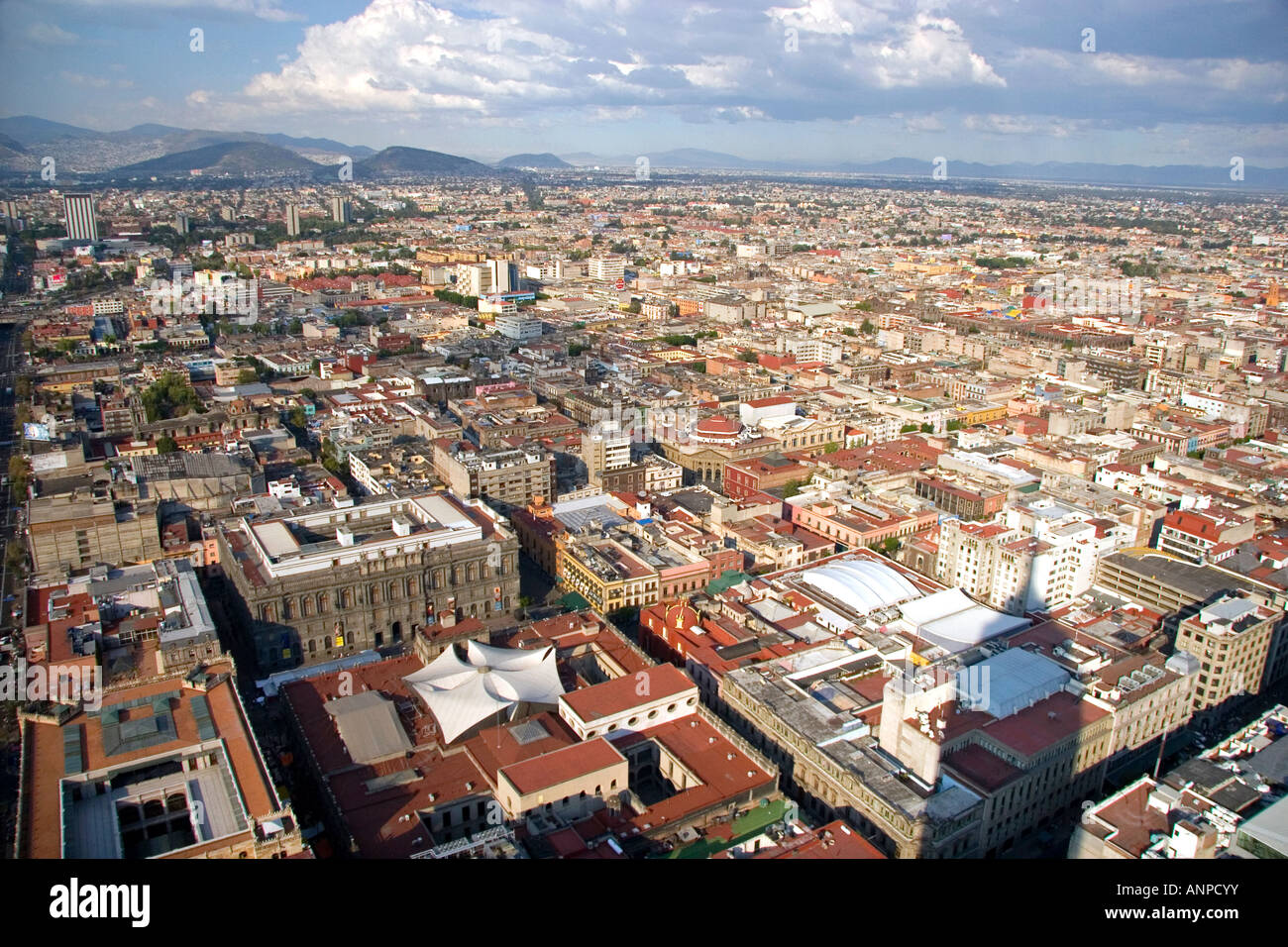 Aerial view of Mexico City Mexico Stock Photo - Alamy