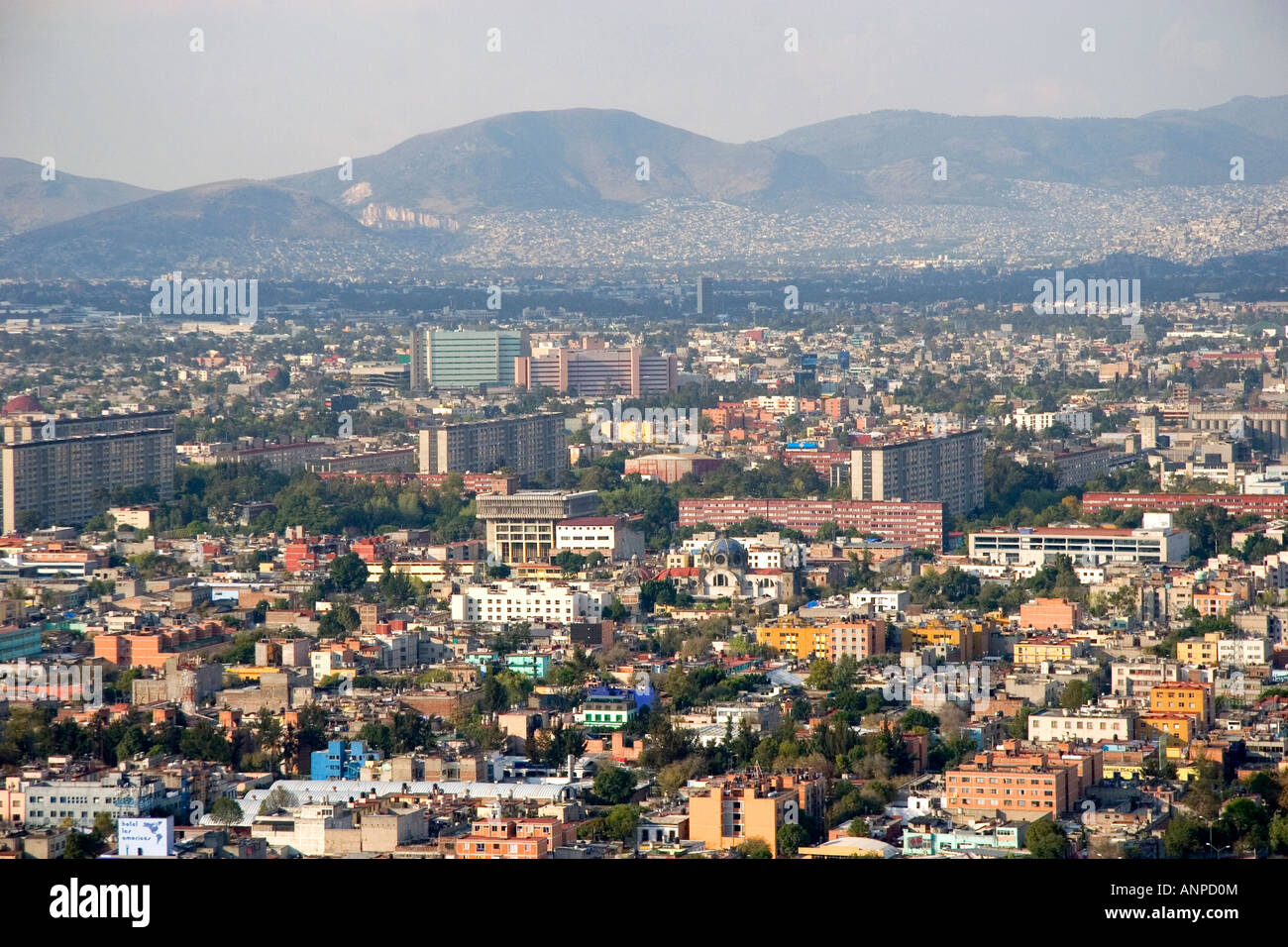 Aerial view of Mexico City Mexico Stock Photo - Alamy