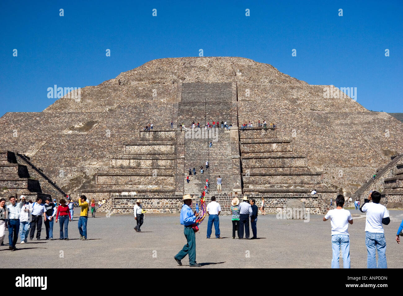The Pyramid of the Moon at Teotihuacan in the State of Mexico Mexico ...