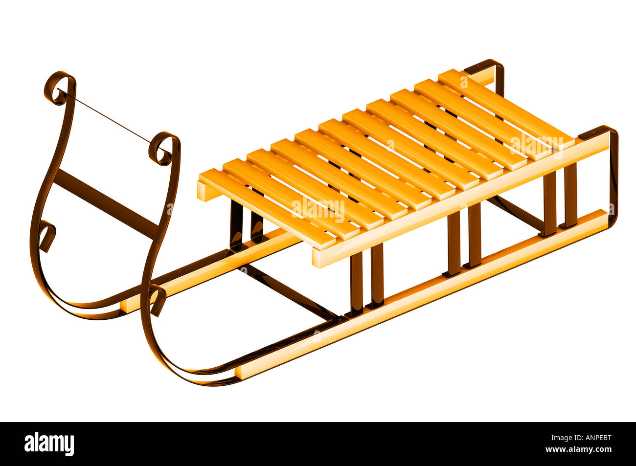 Santa sleigh silhouette Cut Out Stock Images & Pictures - Alamy