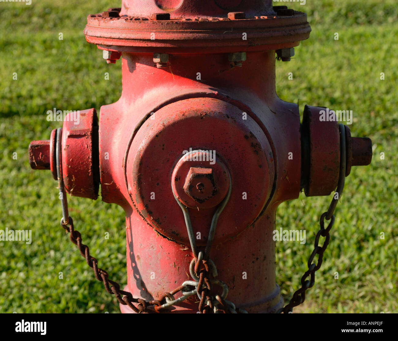 Close up of red fire hydrant Stock Photo - Alamy