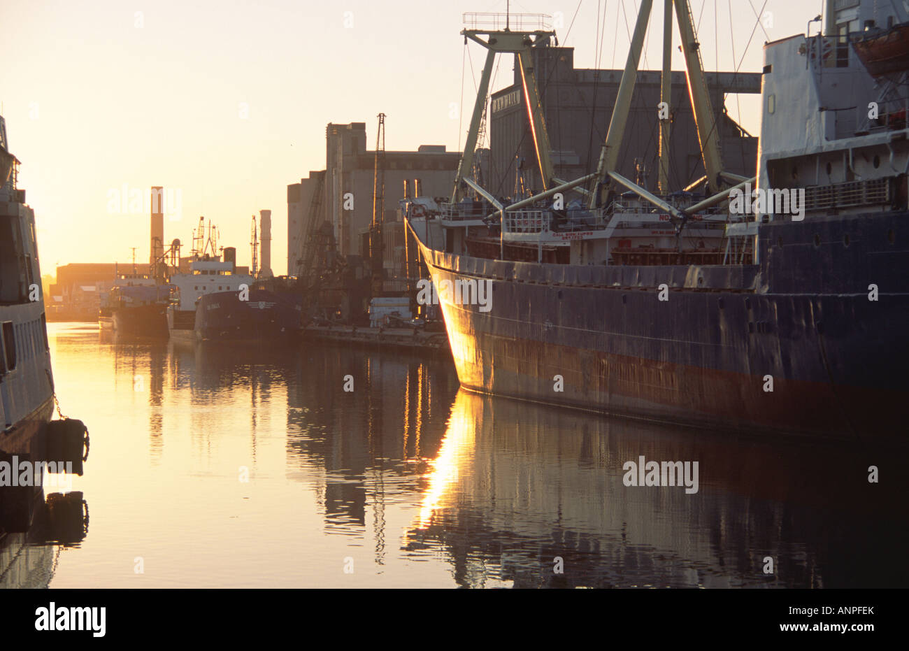 Cork Harbour at sunset Stock Photo - Alamy