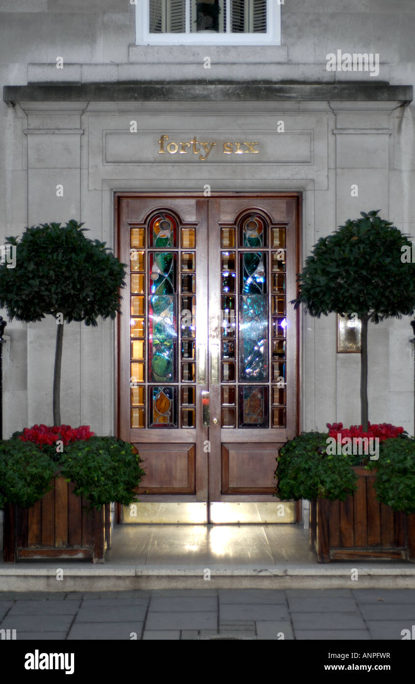 London Mayfair front door United Kingdom Stock Photo - Alamy