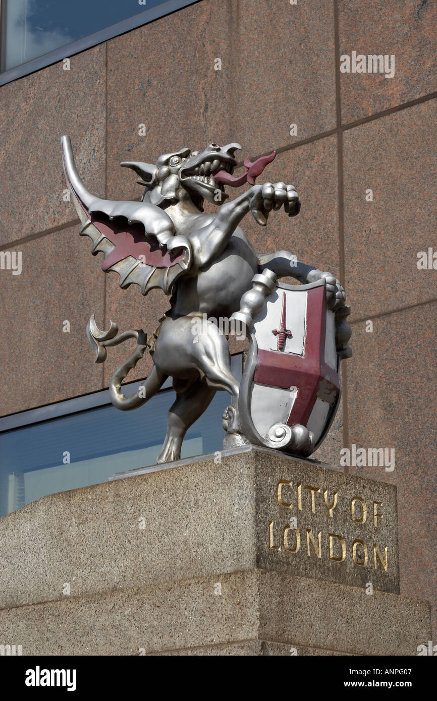 City of London Dragon on London Bridge London SE1 England Stock Photo ...