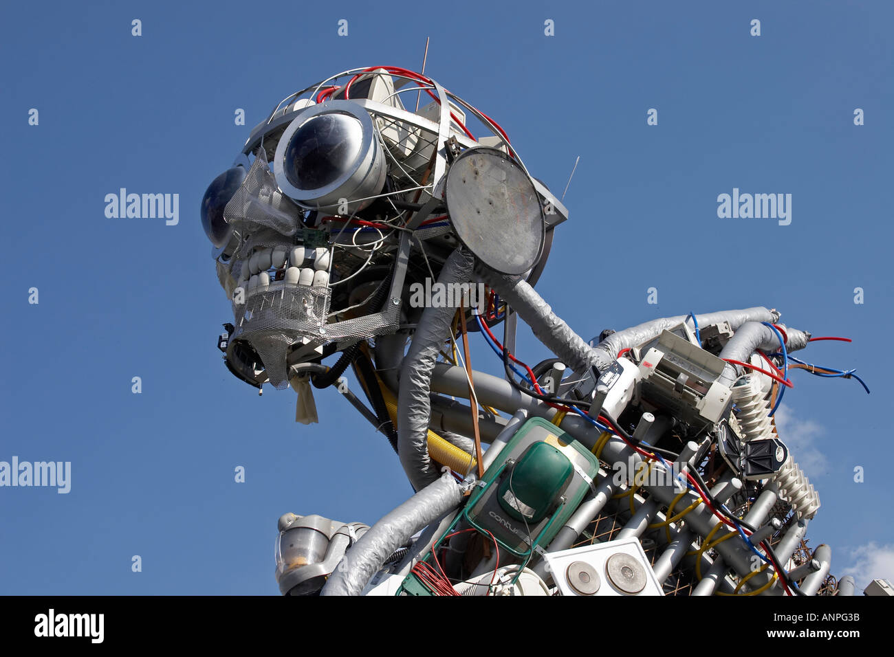 The WEEE MAN robot abstract sculpture made of Waste Electrical and ...