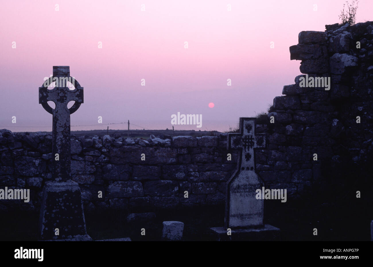 Celtic Cross, The Burren, Co Clare Stock Photo - Alamy