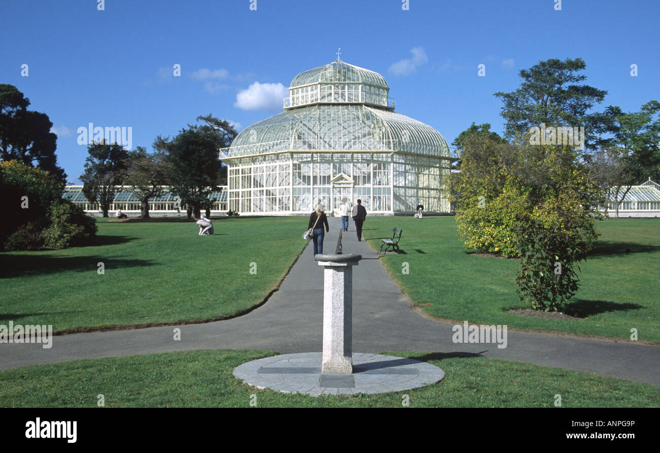 Victorian Glass house at the Botanic gardens, Dublin, Ireland Stock ...