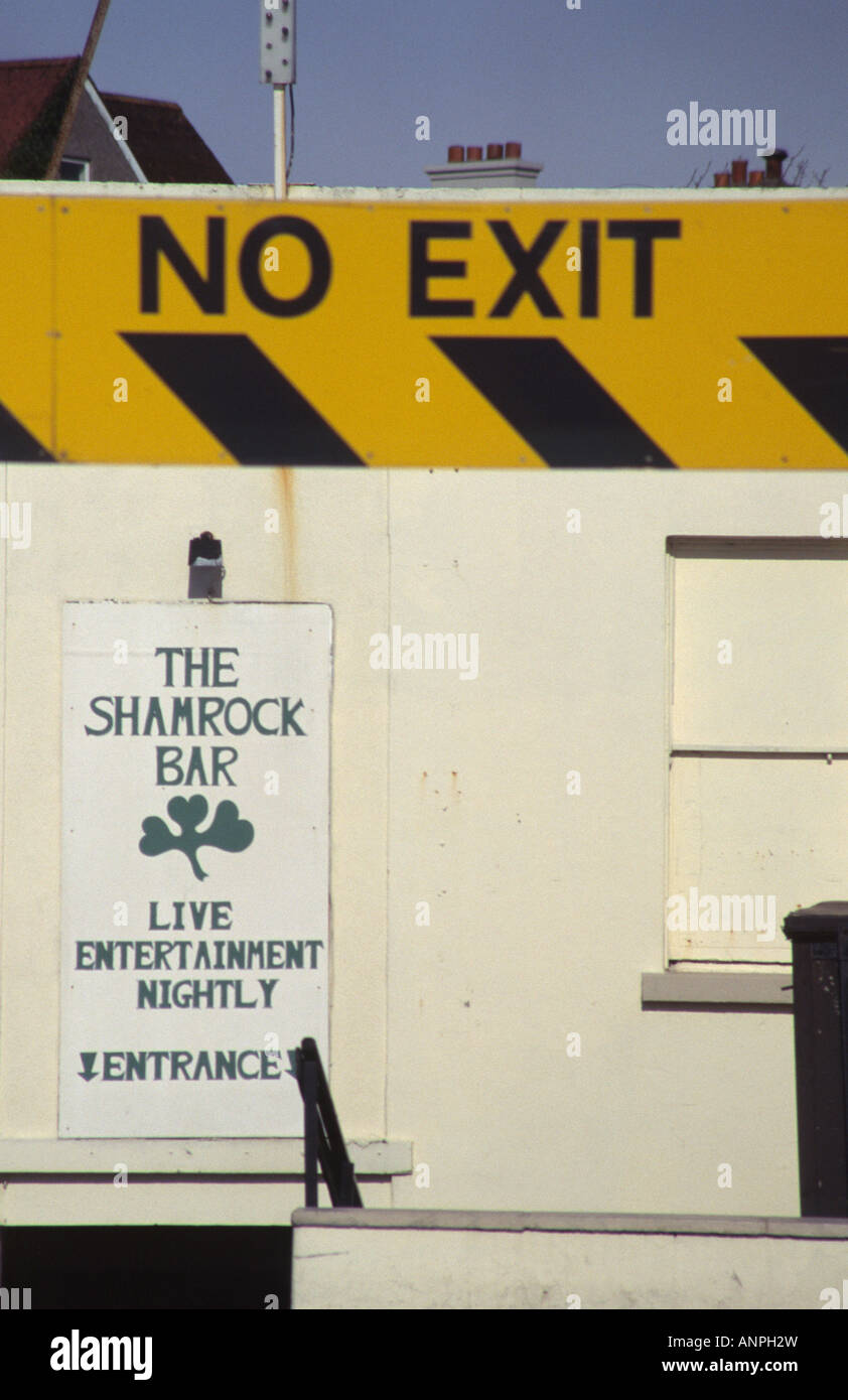 humorous sign outside a bar in Galway Ireland Stock Photo - Alamy