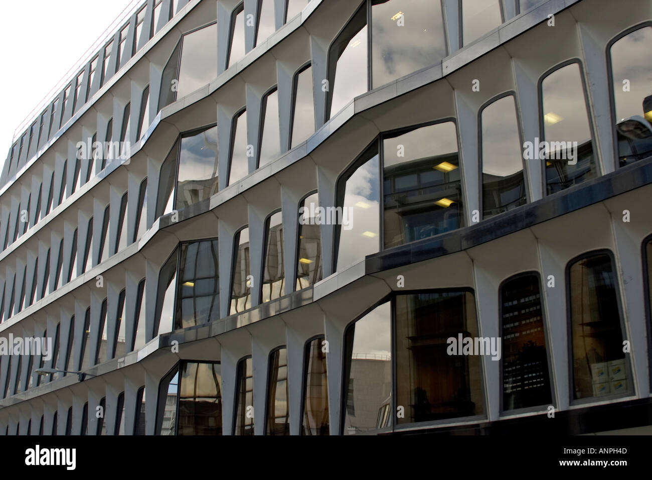 Abstract shapes of office building abstract frontage at 30 Canon St ...