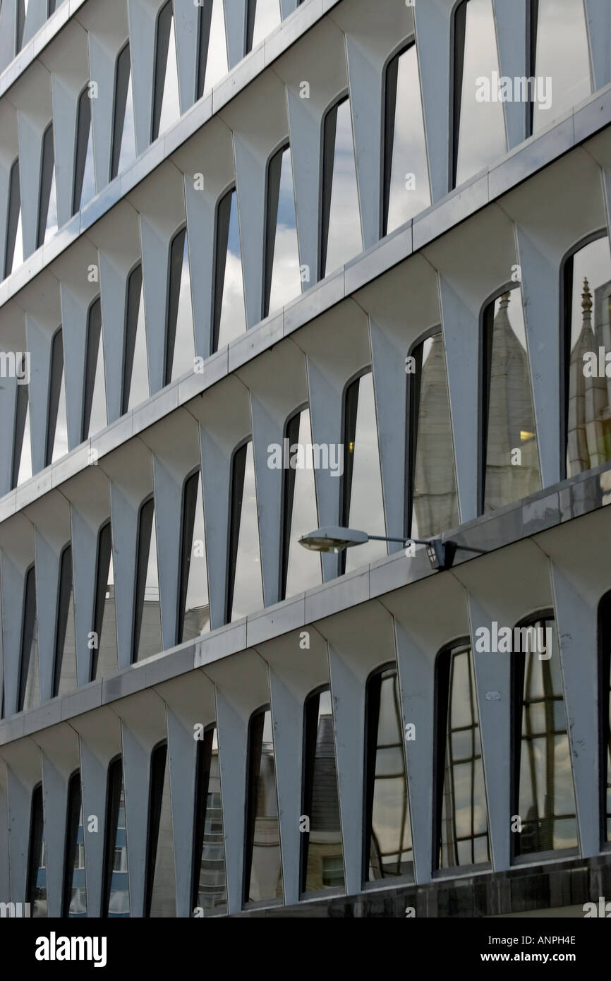 Abstract shapes of office building abstract frontage at 30 Canon St ...
