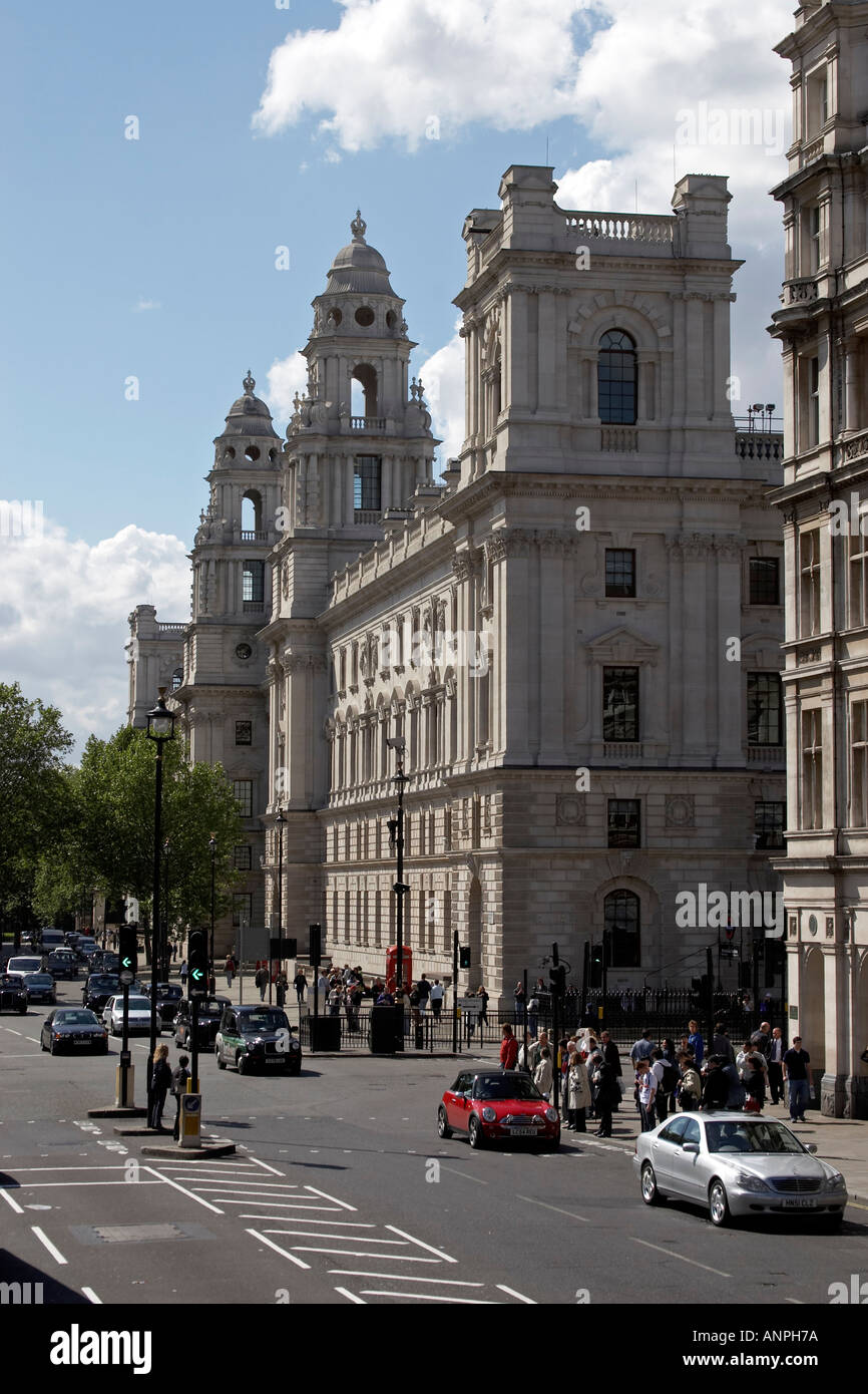 HM Treasury from Westminster Bridge Road London SW1 England Stock Photo ...