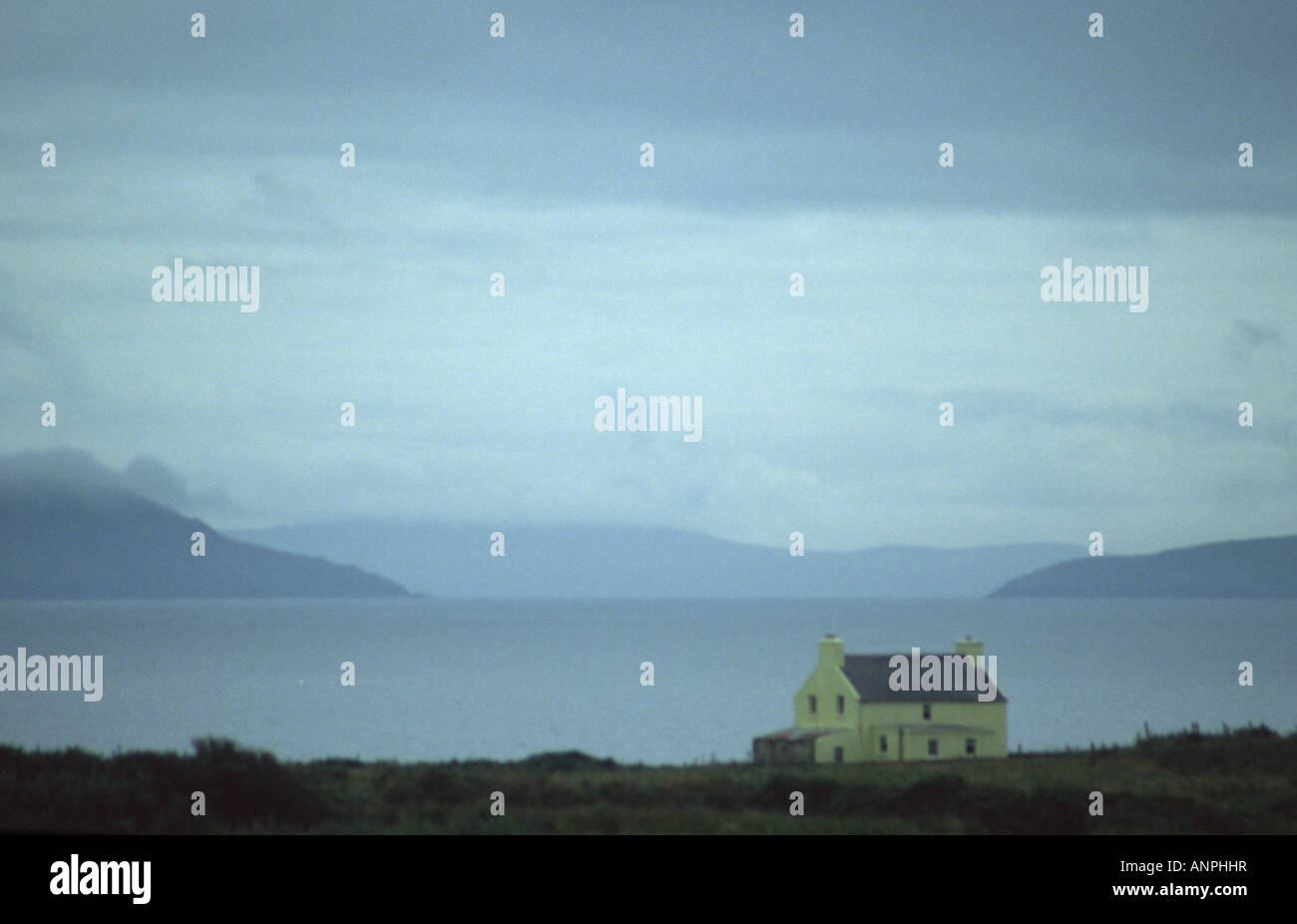 Lonely Cottage by the sea, Kerry, Ireland, Wild Atlantic Way Stock ...