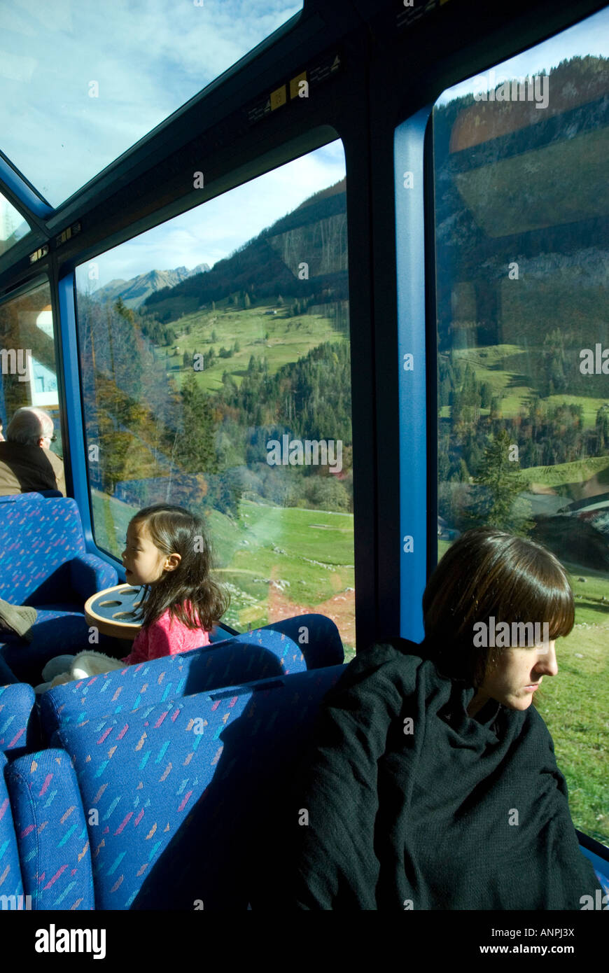 Golden Pass Panoramic Train between Interlaken and Montreux SWITZERLAND ...