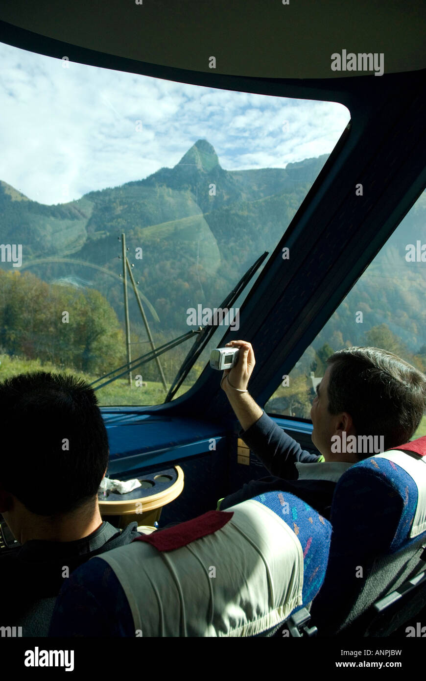 Golden Pass Panoramic Train between Interlaken and Montreux SWITZERLAND ...