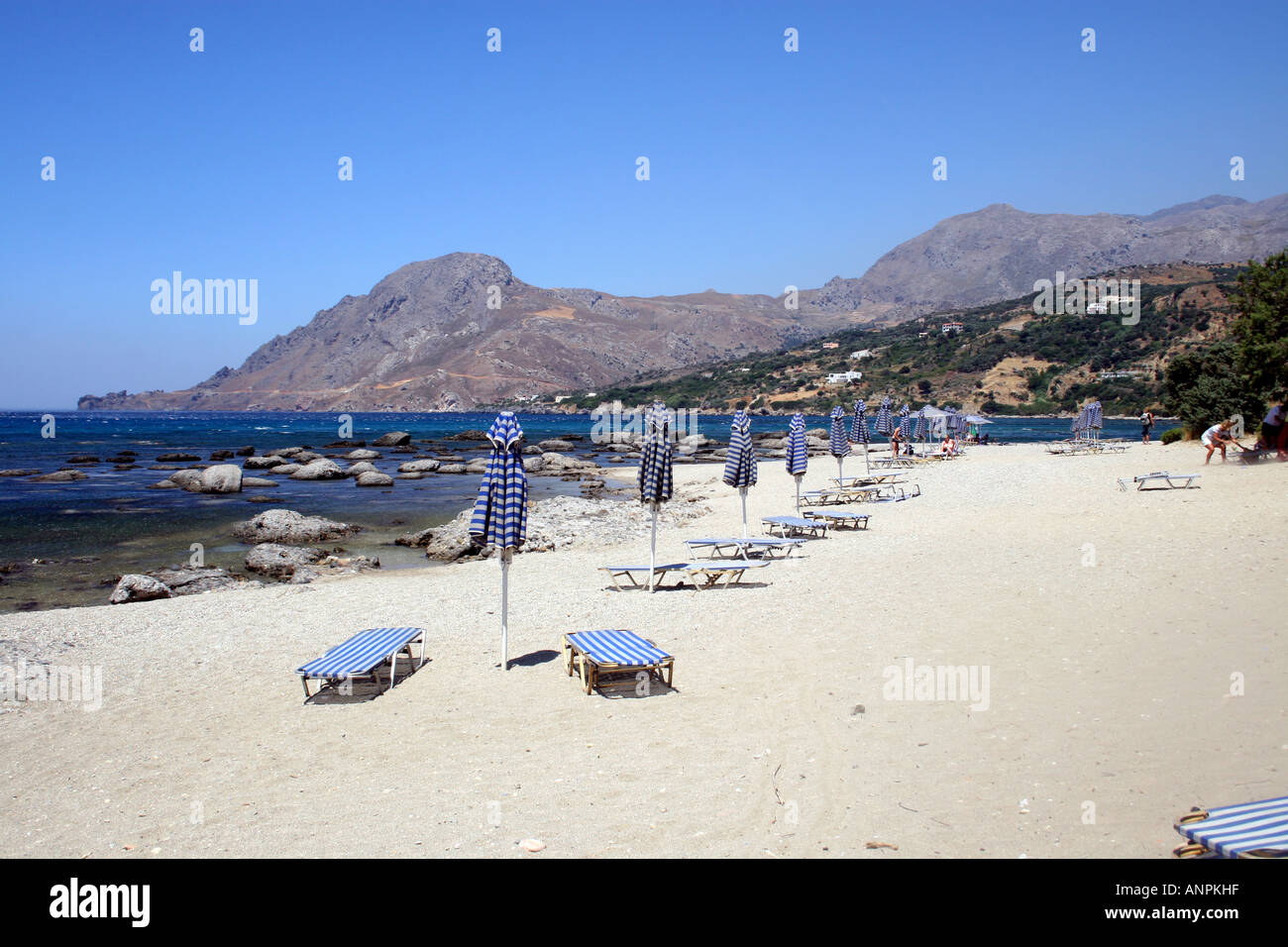 THE BEACH AT PLAKIAS. CRETE. GREEK ISLAND. EUROPE Stock Photo - Alamy