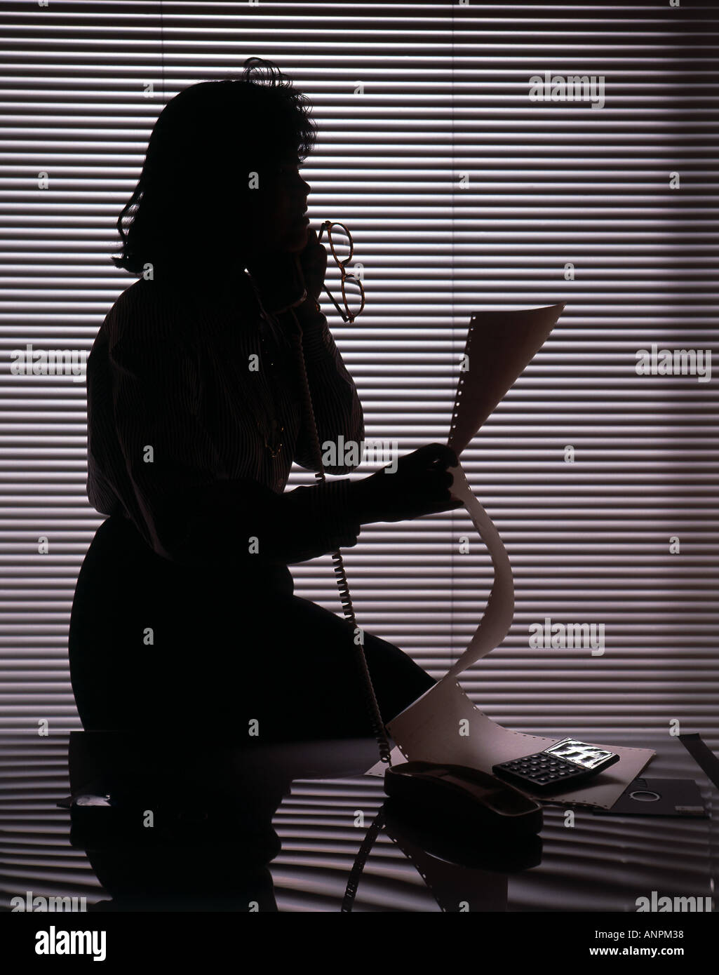 Secretary on the phone Stock Photo - Alamy