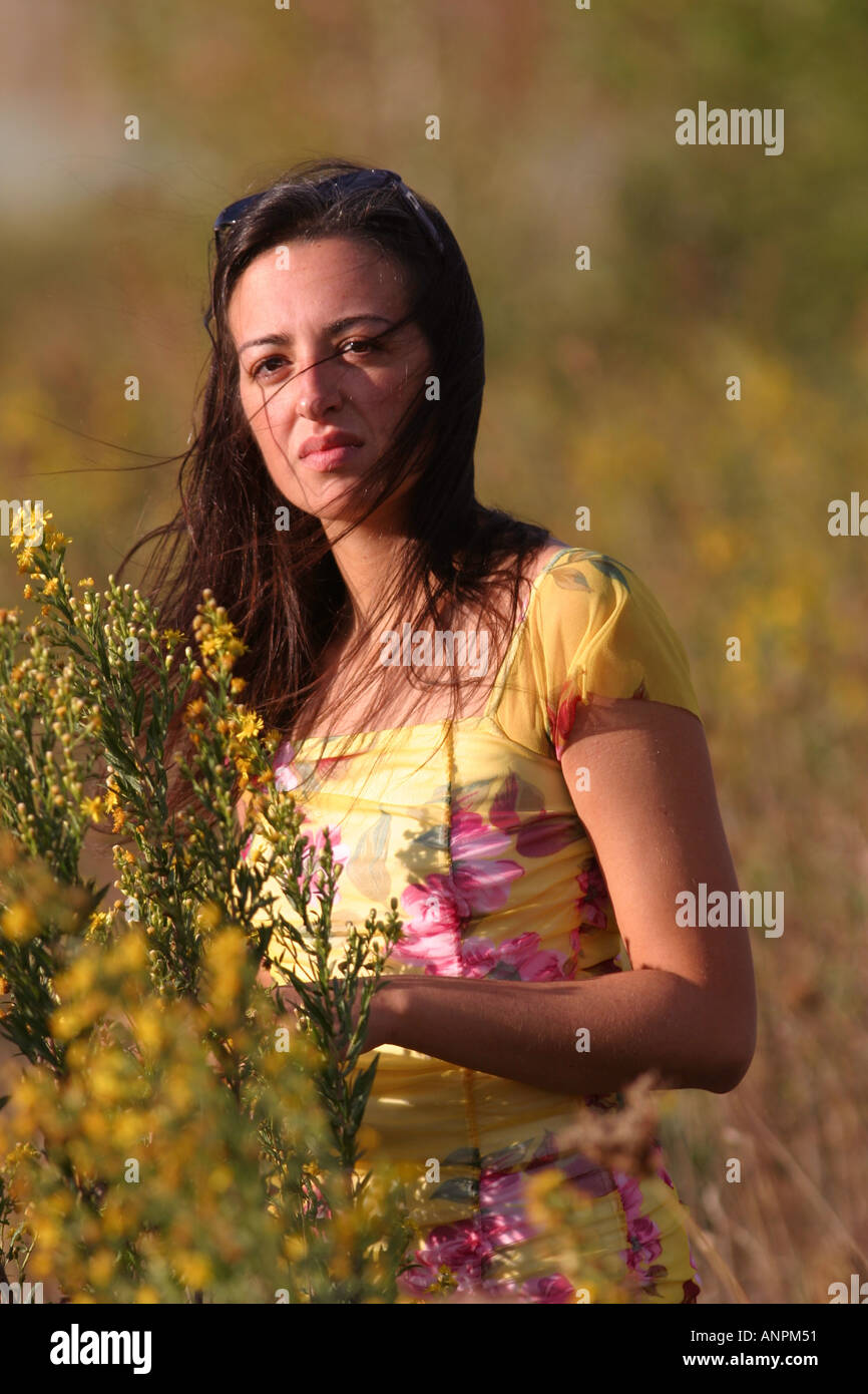 Young Italian woman in Trieste Italy Stock Photo - Alamy