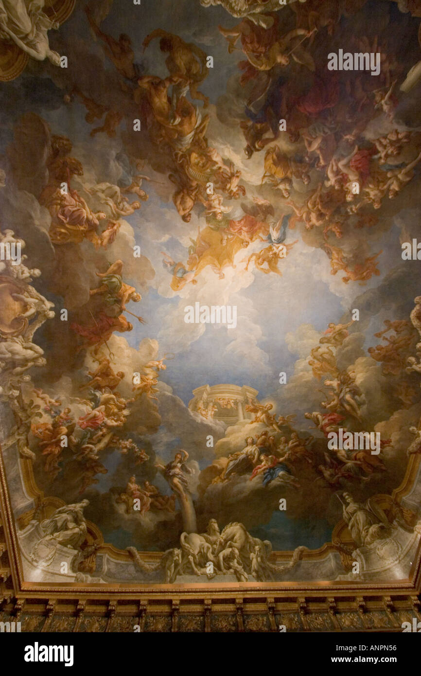 Hercules room versailles ceiling hi-res stock photography and images ...