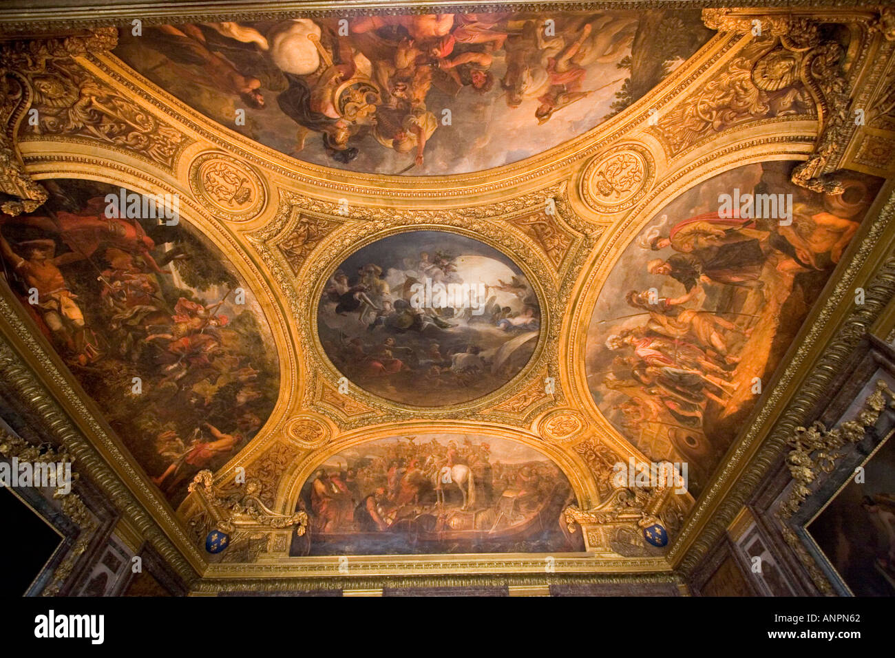 The Diana Drawing Room Chateau de Versailles Paris France Stock Photo ...