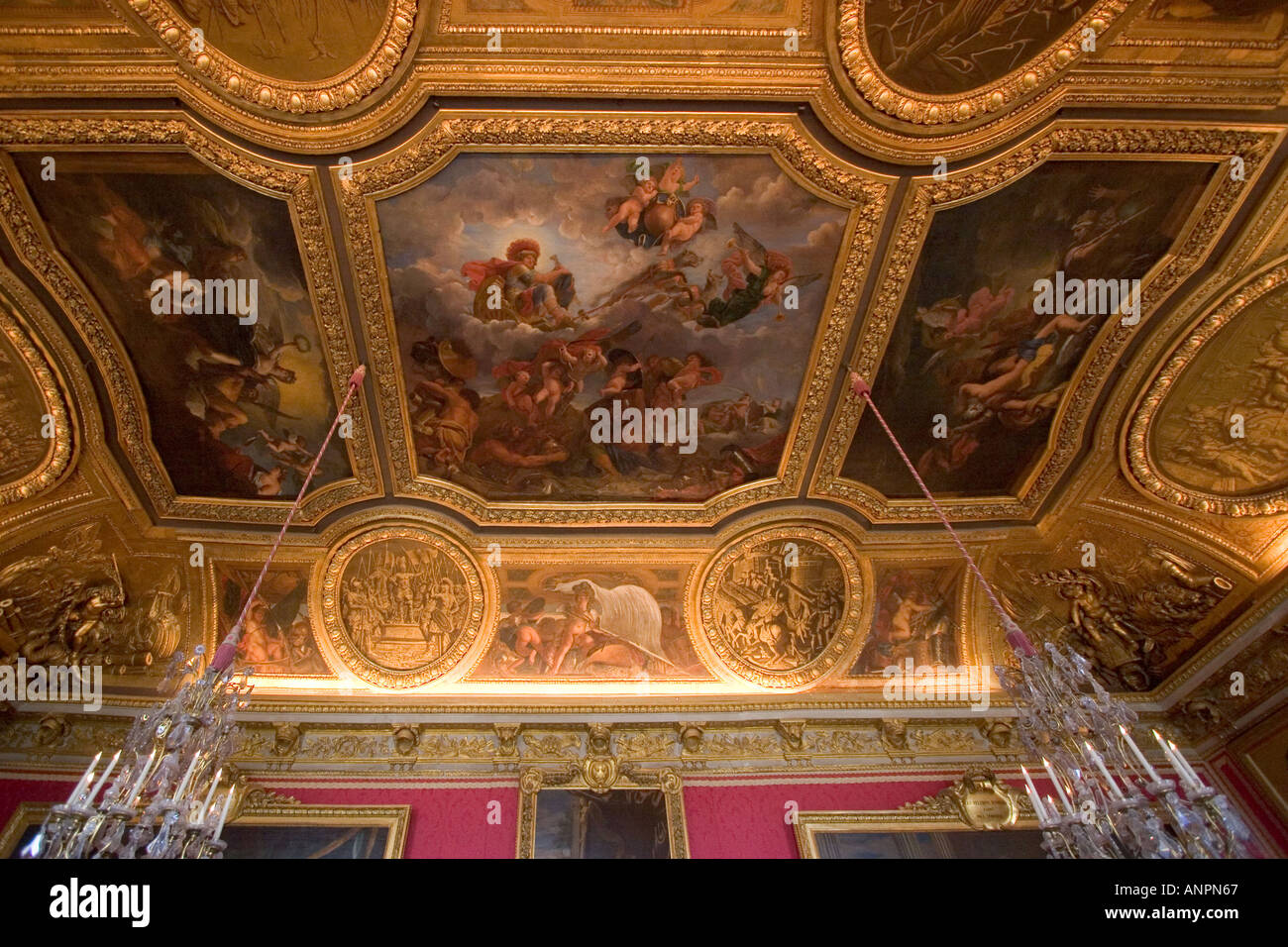 The Mars Drawing Room Chateau de Versailles Paris France Stock Photo ...
