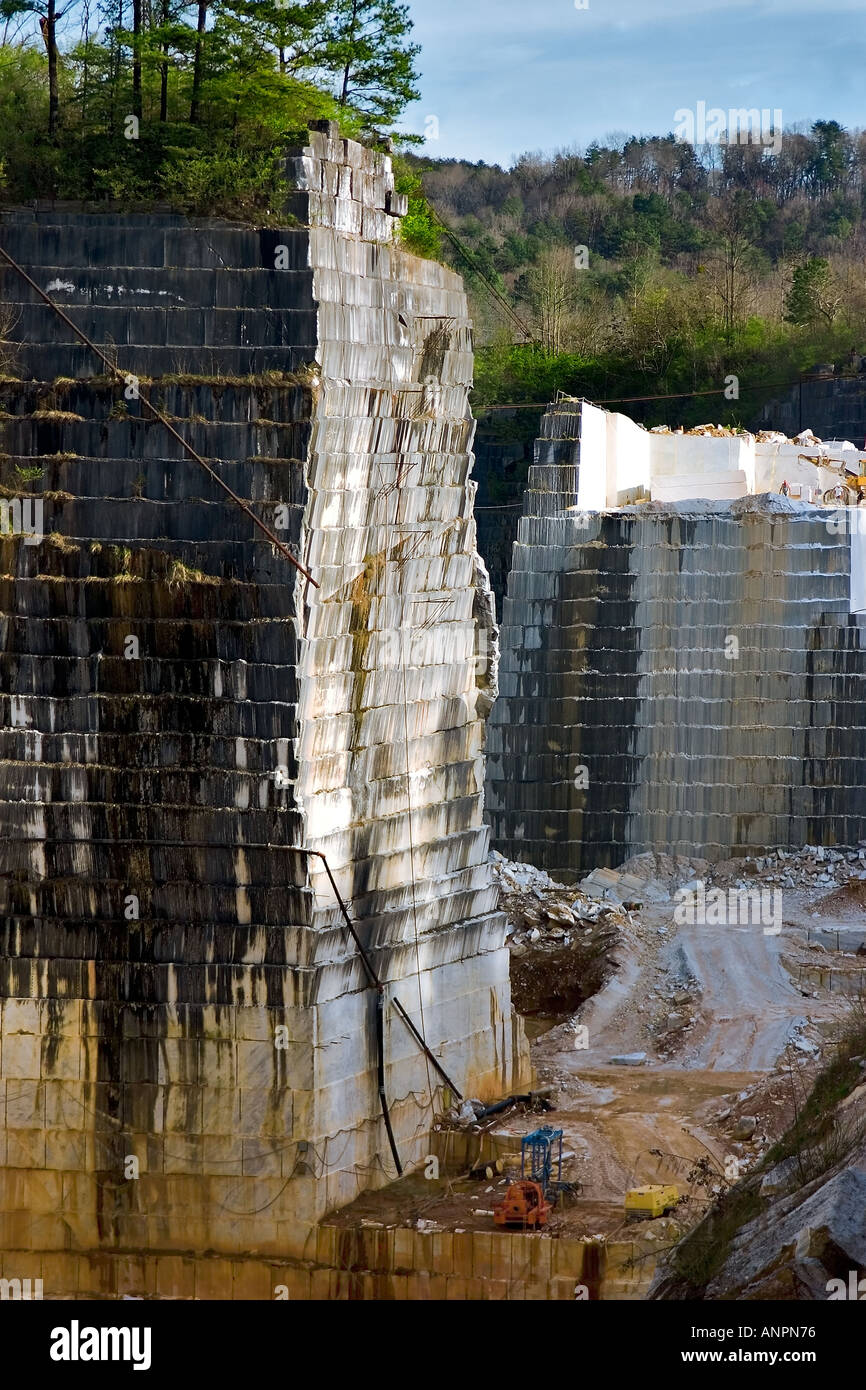 An open pit marble quarry Stock Photo - Alamy
