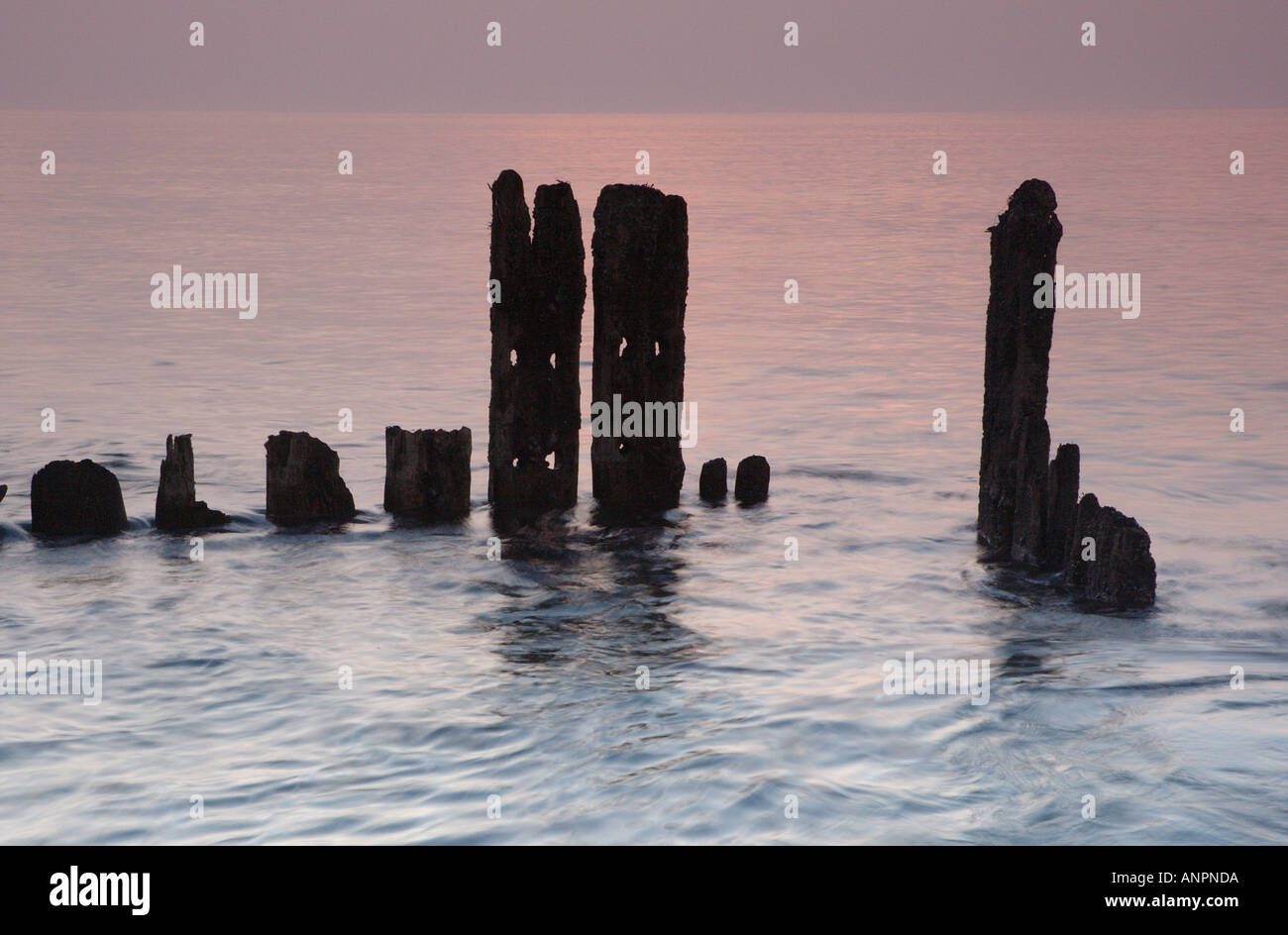 Tide Barrier Sea Ayr Shore Stock Photo - Alamy