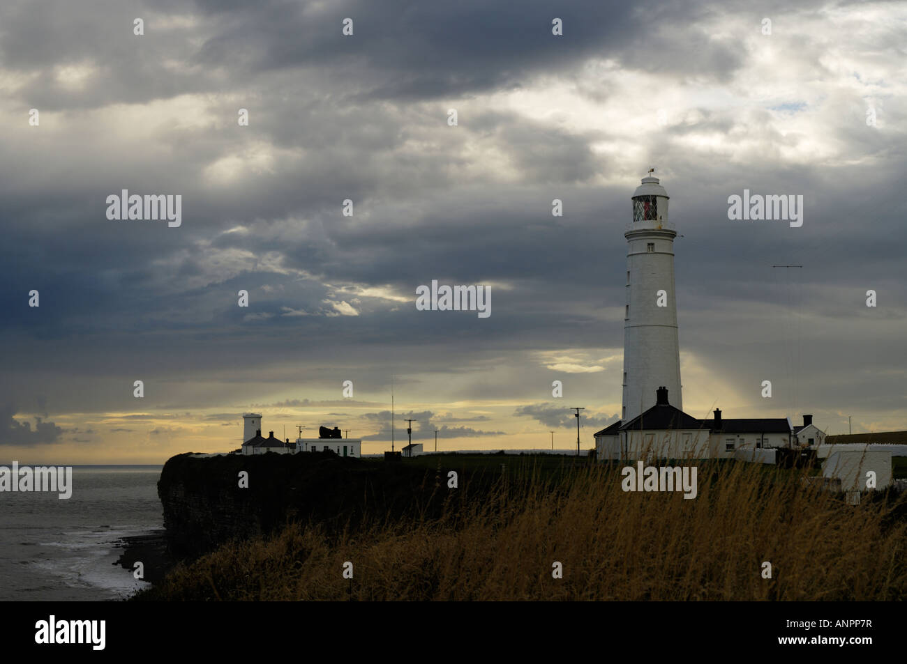 The lighthouse at Nash Point near Marcross on the Glamorgan Heritage ...