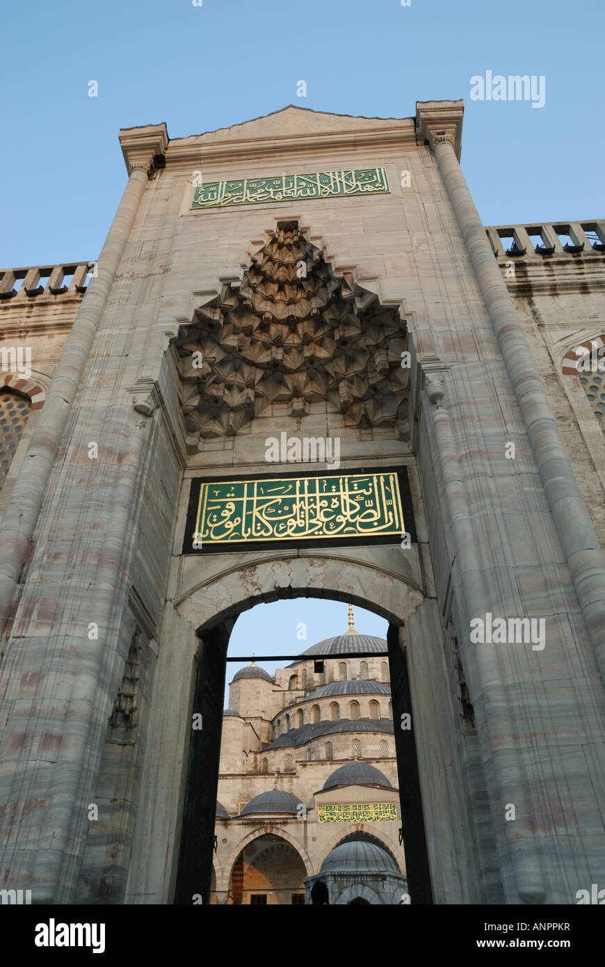 Entrance to the Blue Mosque, Istanbul, Turkey Stock Photo - Alamy