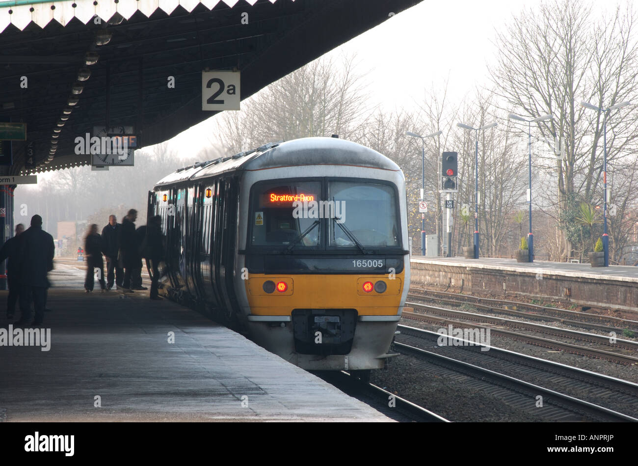 Chiltern Railways service to Stratford-upon-Avon at Leamington Spa ...
