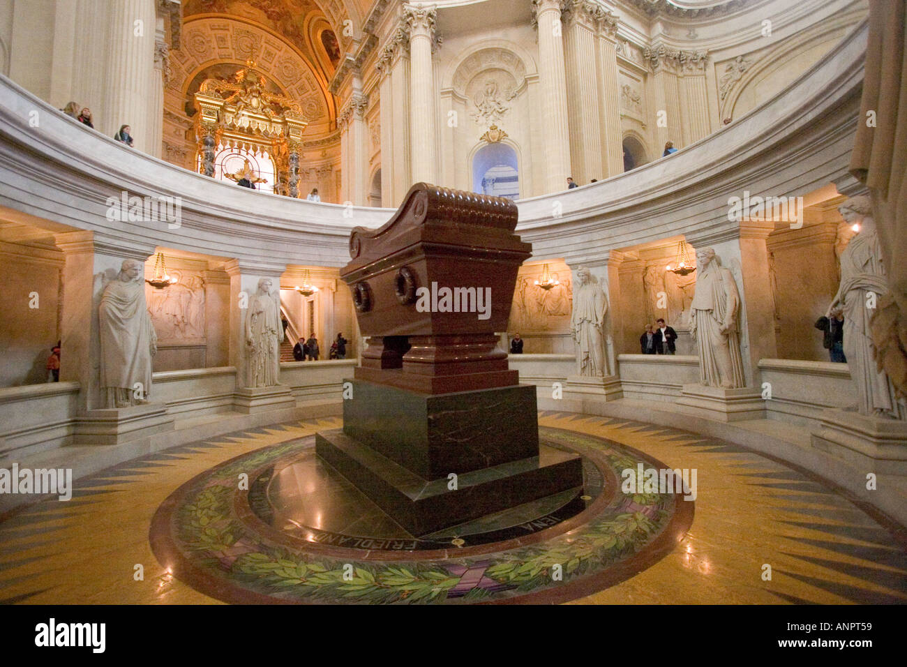 The tomb of Napoleon Bonaparte in the Hotel des Invalides Paris France Stock Photo - Alamy
