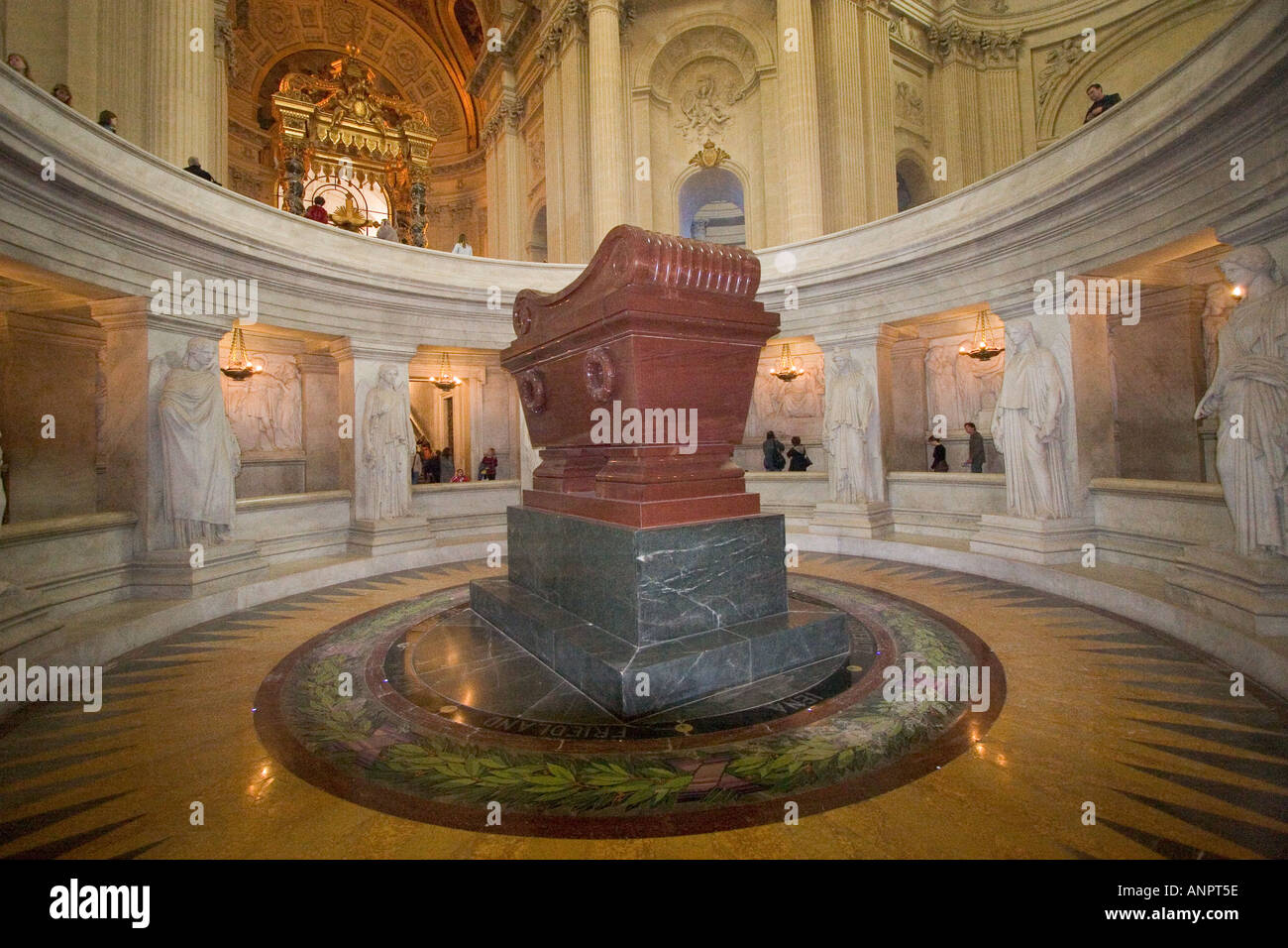 The tomb of Napoleon Bonaparte in the Hotel des Invalides Paris France Stock Photo - Alamy