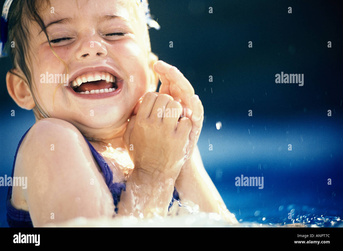 Splashed into pool hi-res stock photography and images - Alamy