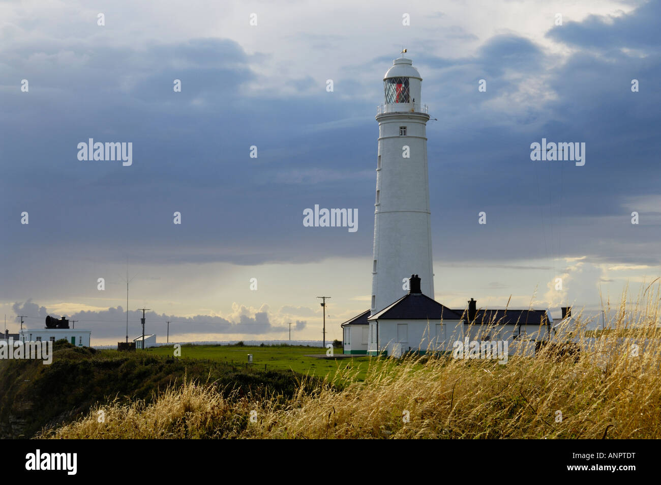 The lighthouse at Nash Point near Marcross on the Glamorgan Heritage ...