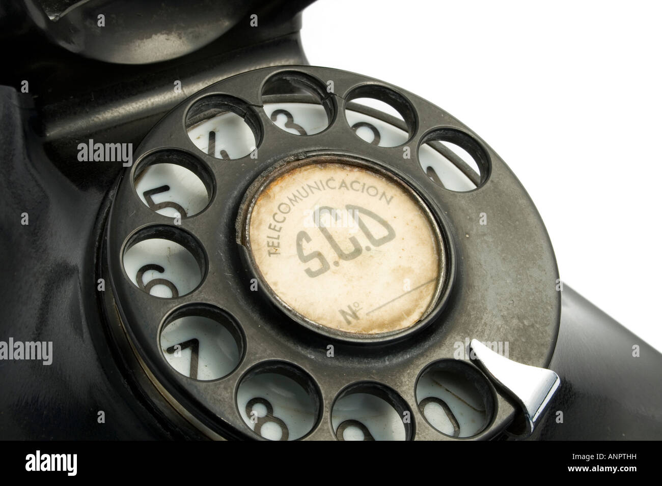 Retro-Styled telephone ring detail Stock Photo - Alamy