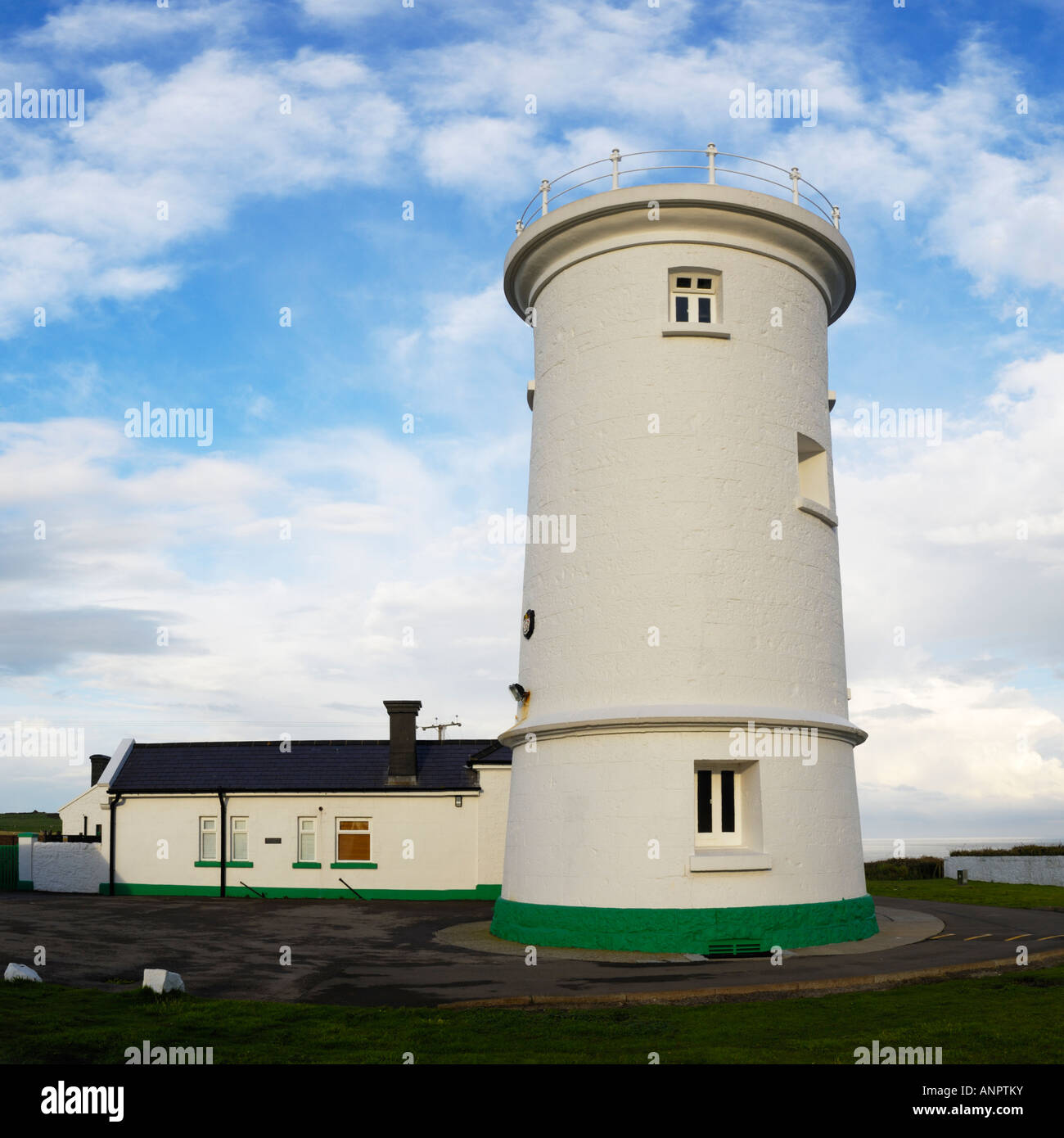 The old lighthouse at Nash Point near Marcross on the Glamorgan ...