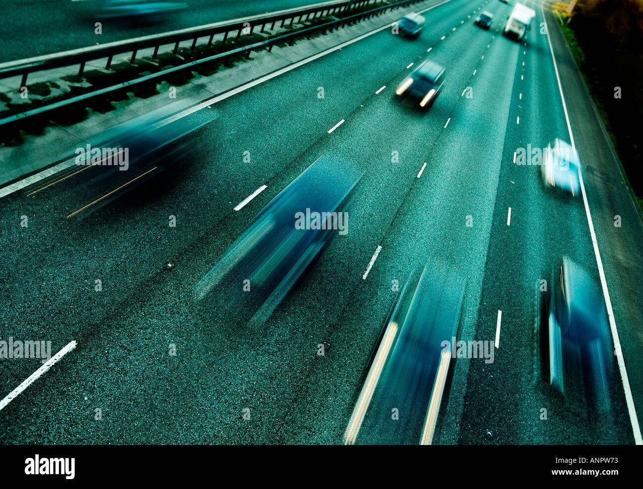 Time lapse traffic on motorway hi-res stock photography and images - Alamy