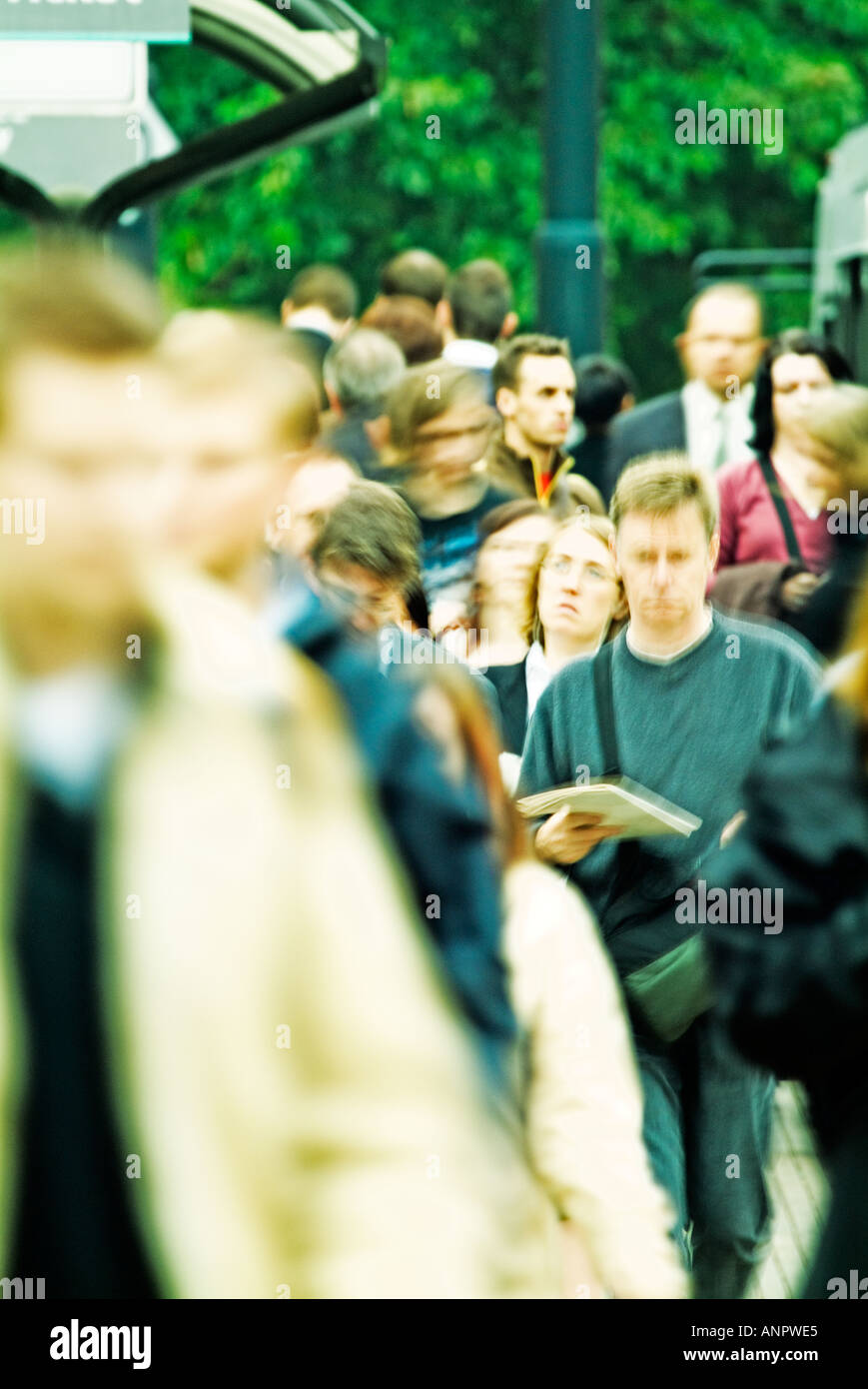 Early morning commuters rushing work hi-res stock photography and ...
