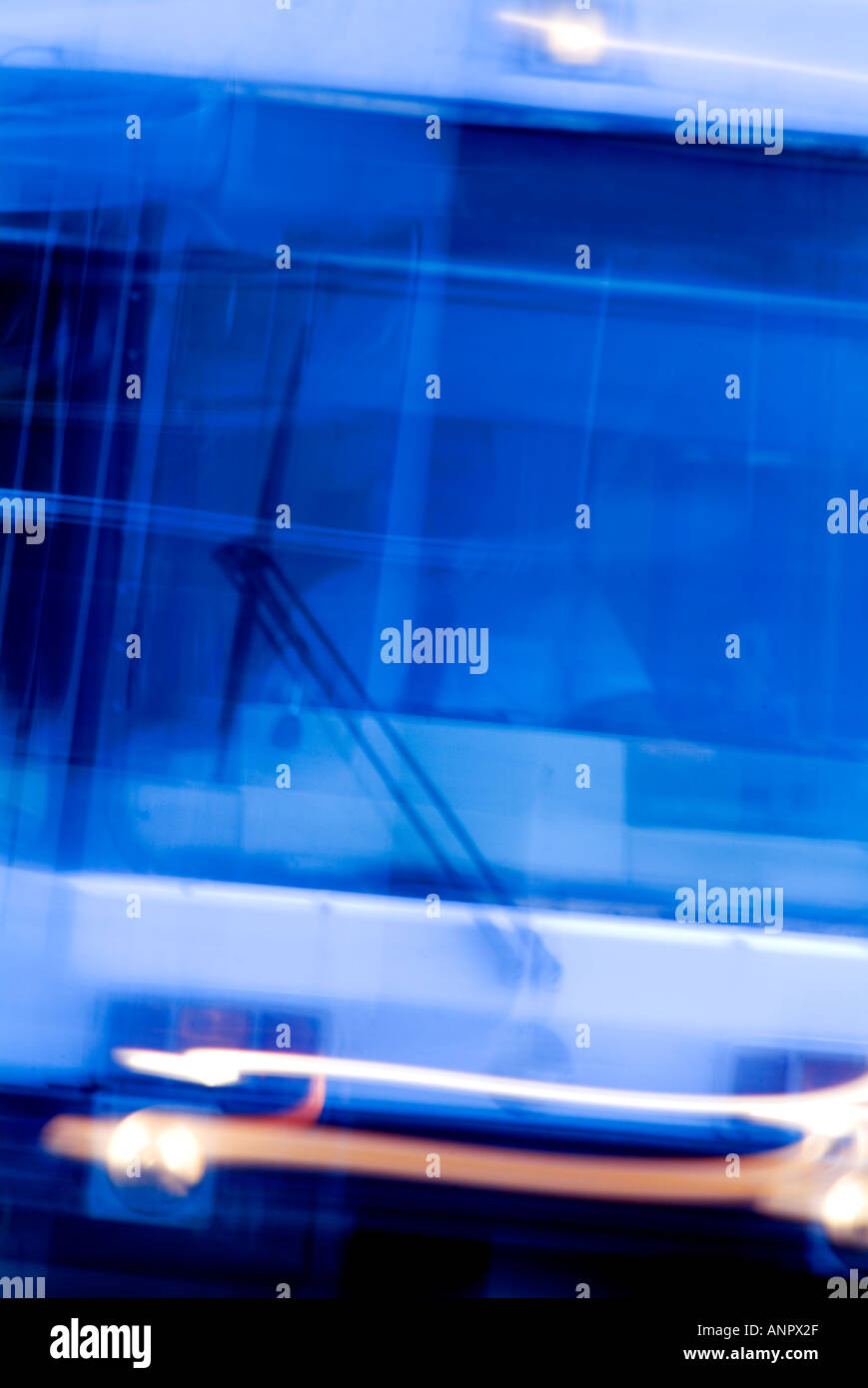 bus in city traffic Stock Photo - Alamy