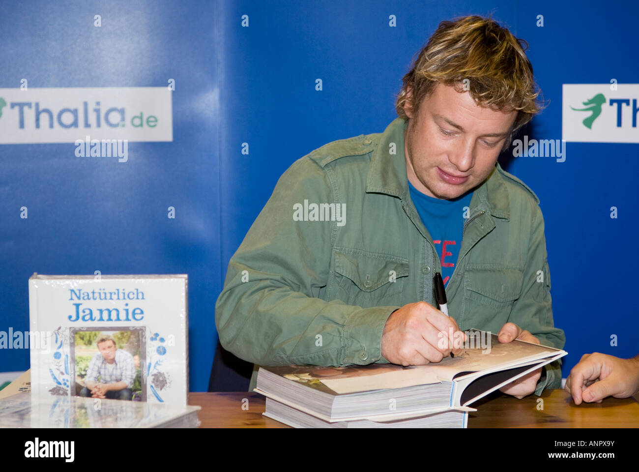Celebrity chef Jamie Oliver during the German launch of his book "Jamie ...