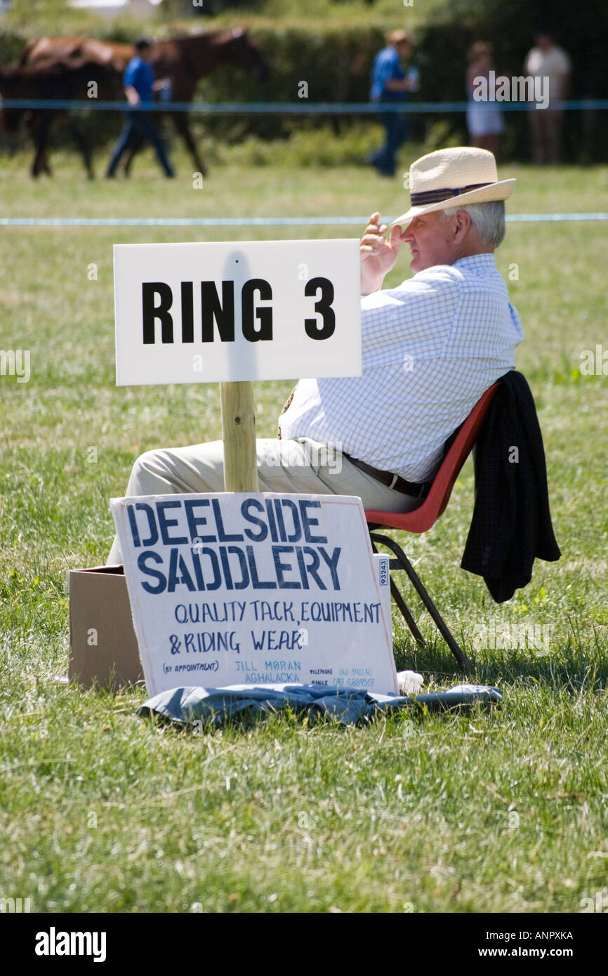Judge at horse riding equestrian show Ireland Stock Photo - Alamy