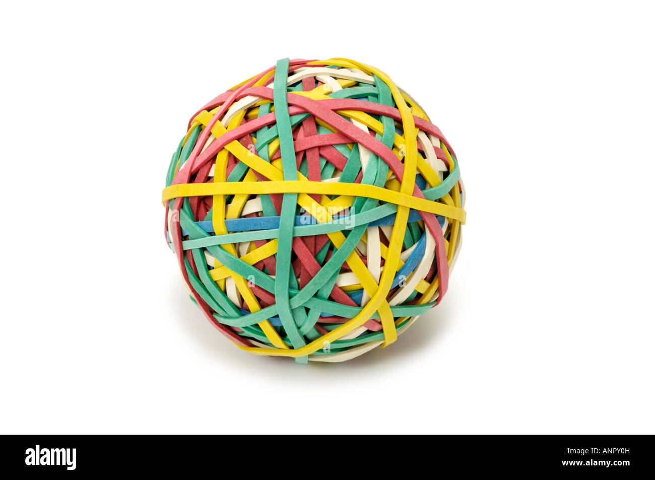 Rubberband ball elastic band Stock Photo - Alamy
