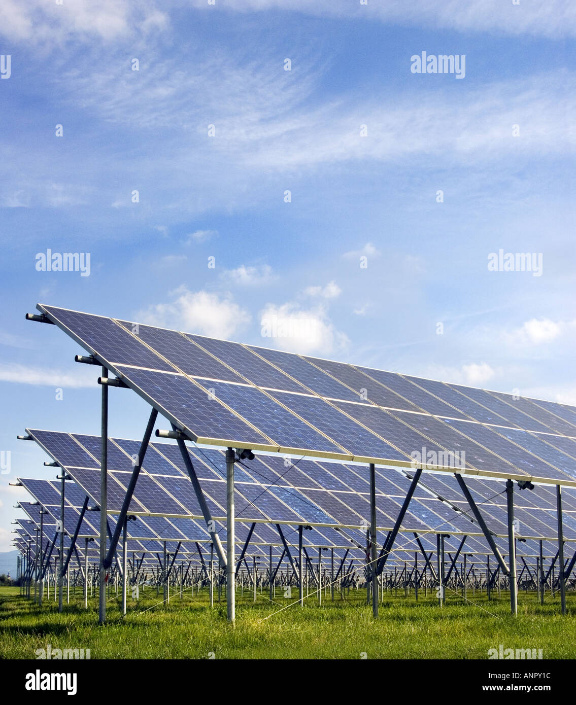 huge park of SOLAR electric panel power outdoor outside Stock Photo - Alamy