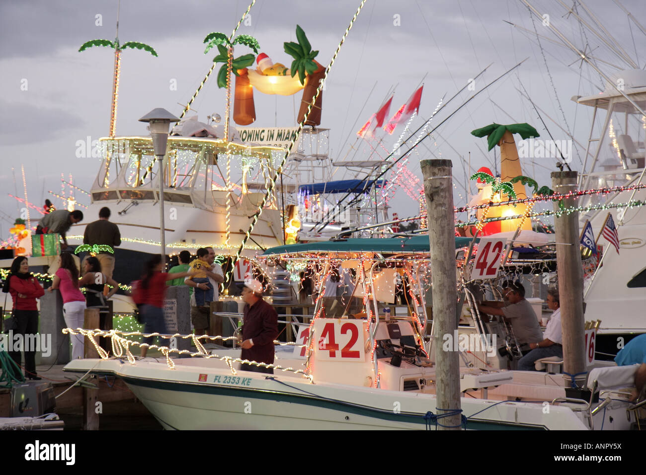 Miami boat parade hi-res stock photography and images - Alamy