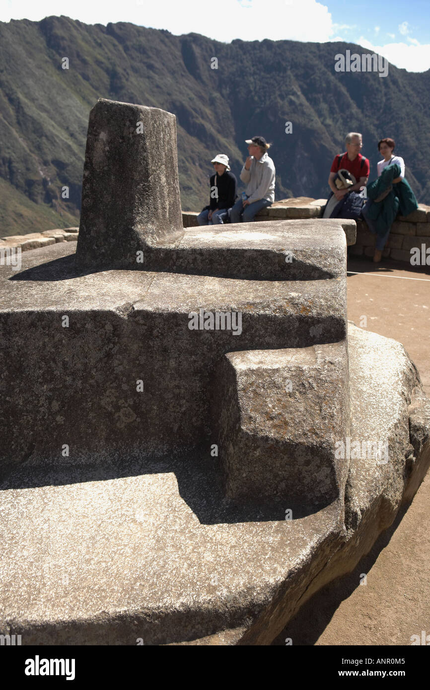 Intihuatana Machu Picchu Peru South America Stock Photo - Alamy